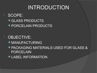 Packaging of Glass & Porcelain | PPT