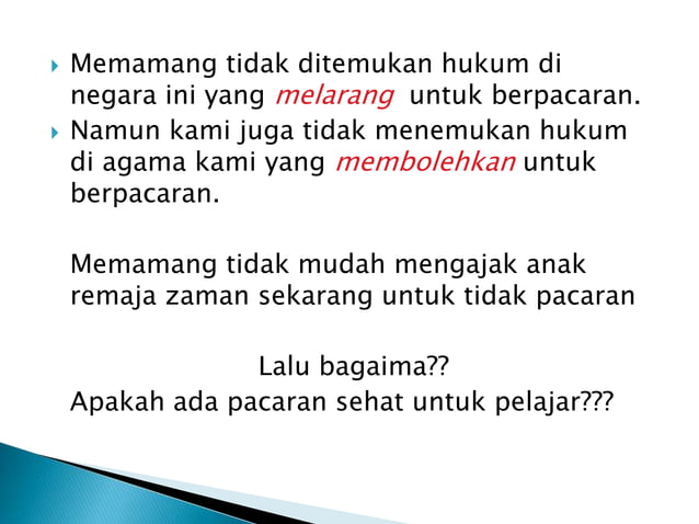 Materi tentang Pacaran oleh PIK R SMANSAKA 2018 | PPTX