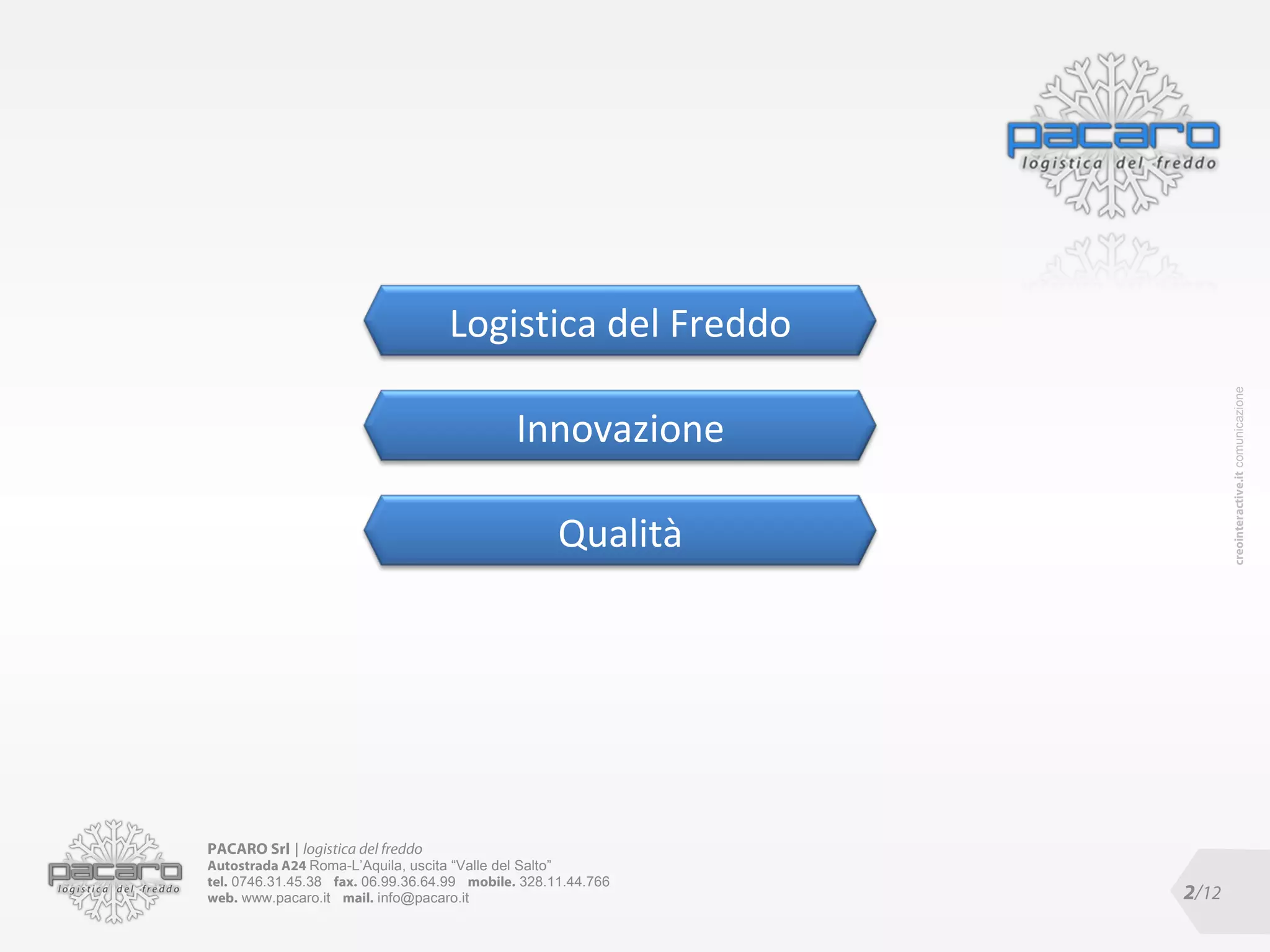 La logistica del freddo | PPT