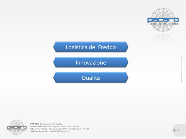 La logistica del freddo | PPT