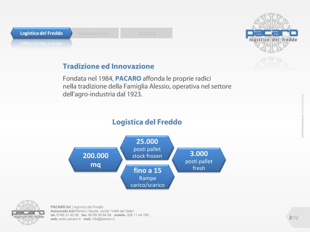 La logistica del freddo | PPT