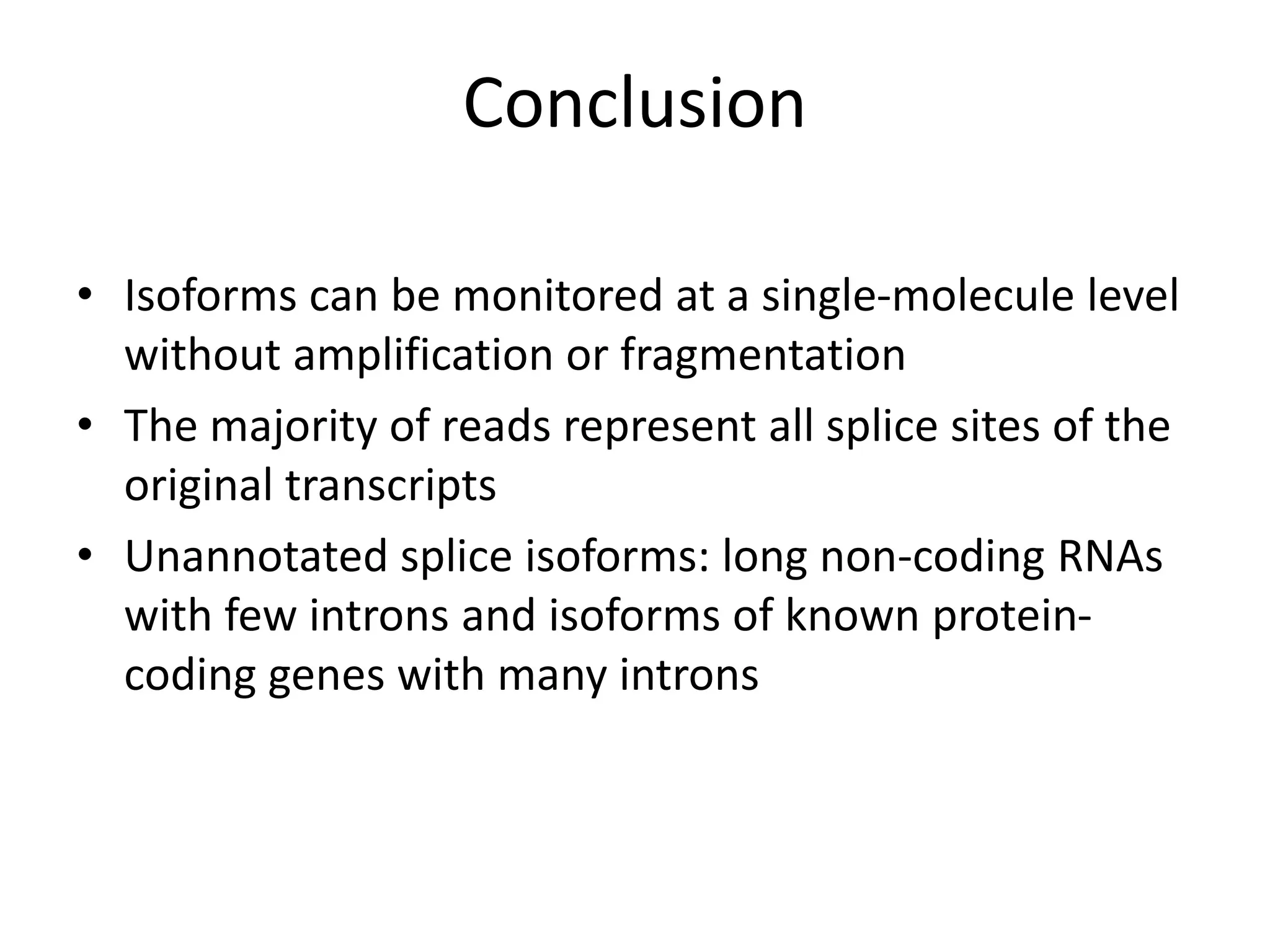 Applied Bioinformatics Journal Club Pacbio RNA-Seq | PPT