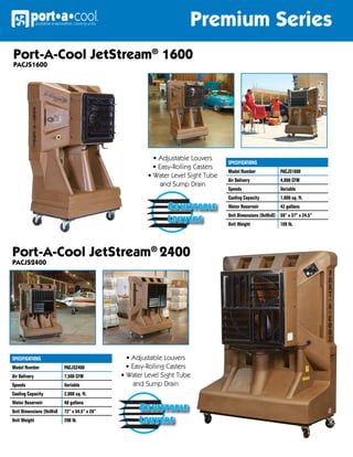 Port-A-Cool 2014 Brochure | PDF | Home Appliances | Home & Garden