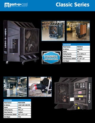 Port-A-Cool 2014 Brochure | PDF | Home Appliances | Home & Garden