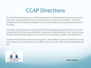 PA CCAP-Sarah Dvorak | PPT