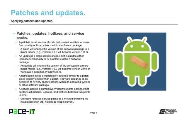 PACE-IT: Applying Patches and Upgrades | PPT