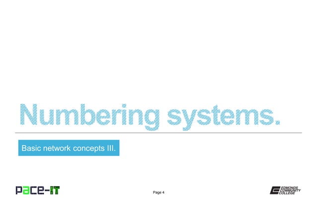 PACE-IT: Basic Network Concepts (part 3) | PPTX | Computing | Technology & Computing