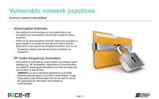 PACE-IT: Common Network Vulnerabilities | PPT