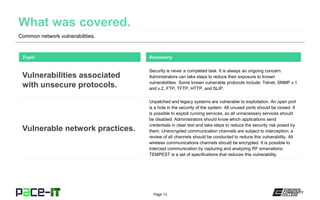 PACE-IT: Common Network Vulnerabilities | PPT