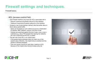 PACE-IT: Firewall Basics | PPT