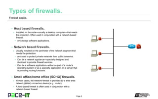 PACE-IT: Firewall Basics | PPTX