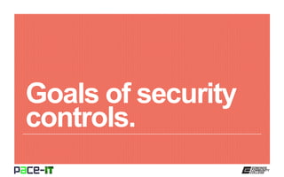 PACE-IT, Security+2.9: Goals of Security Controls | PPT