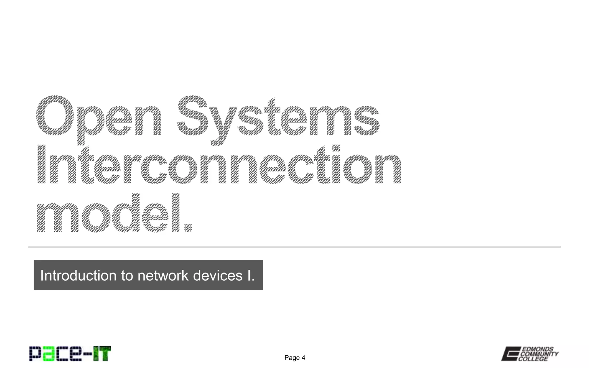 PACE-IT, Security+1.1: Introduction to Network Devices (part 1) | PPTX