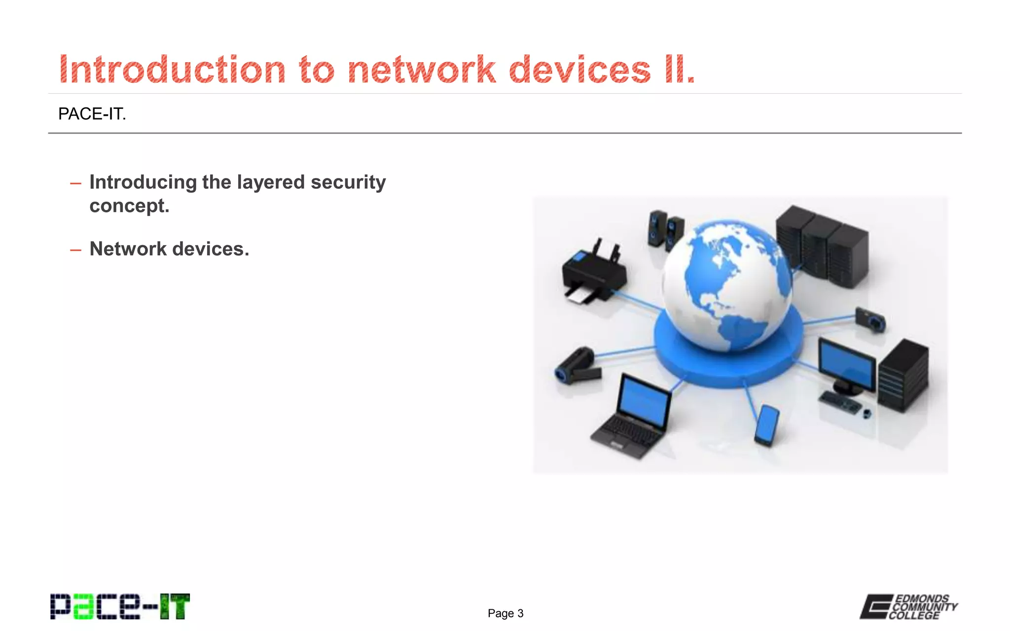 PACE-IT, Security+1.1: Introduction to Network Devices (part 2) | PPTX | Information and Network ...