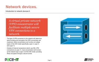 PACE-IT, Security+1.1: Introduction to Network Devices (part 2) | PPTX