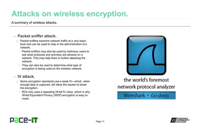 PACE-IT, Security+3.4: Summary of Wireless Attacks | PPT