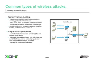 PACE-IT, Security+3.4: Summary of Wireless Attacks | PPT