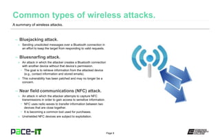 PACE-IT, Security+3.4: Summary of Wireless Attacks | PPT