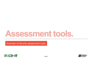 PACE-IT, Security+3.7: Overview of Security Assessment Tools | PPT