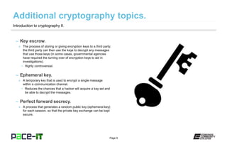 PACE-IT, Security+ 6.1: Introduction to Cryptography (part 2) | PPT