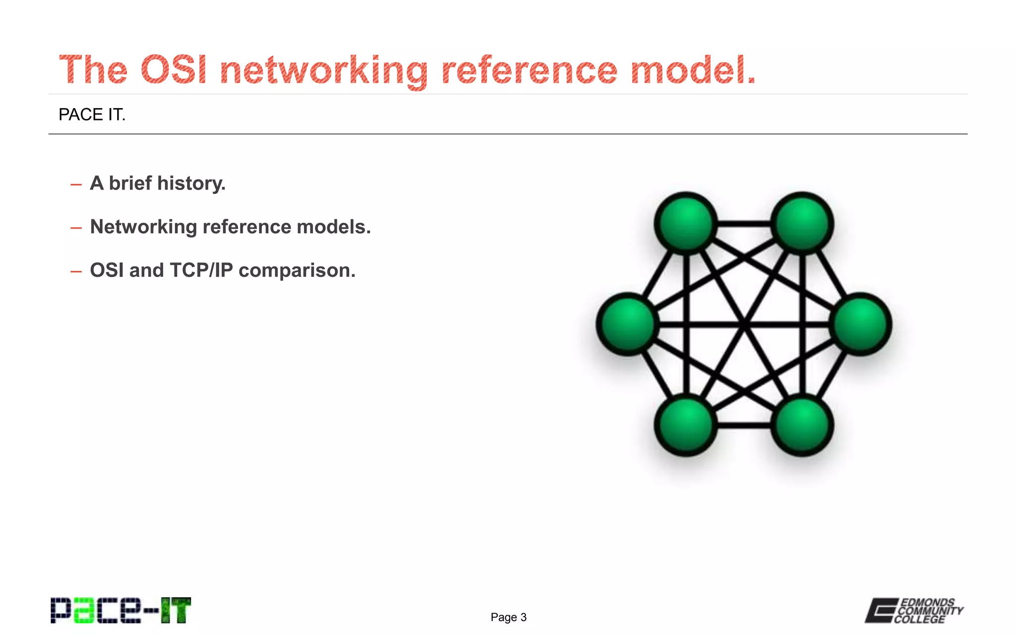 PACE-IT: The OSI Networking Reference Model | PPTX | Computer ...