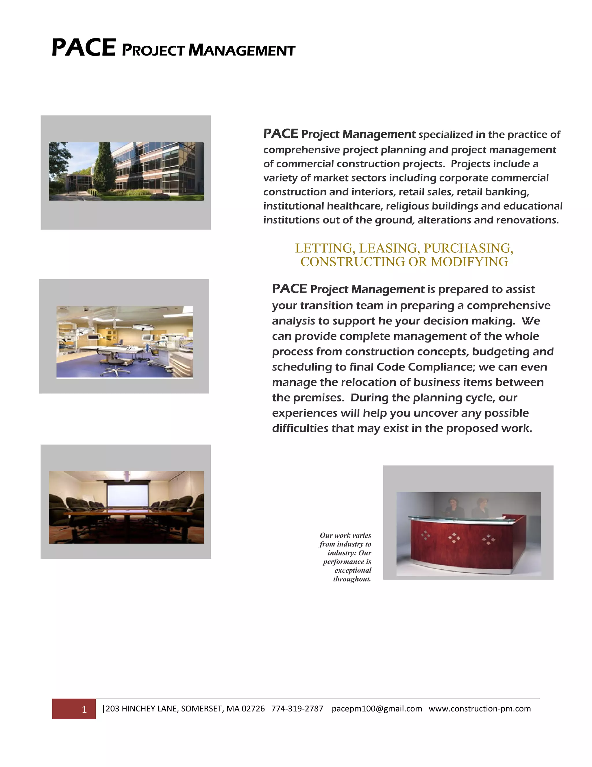 Pace Brochusre Part 2 | PDF | Civil Engineering Industry | Industries