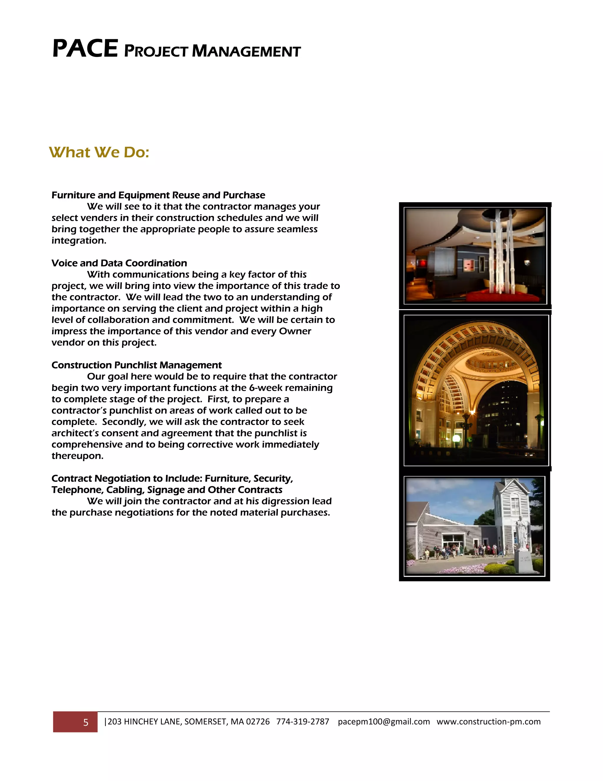 Pace Brochusre Part 2 | PDF | Civil Engineering Industry | Industries