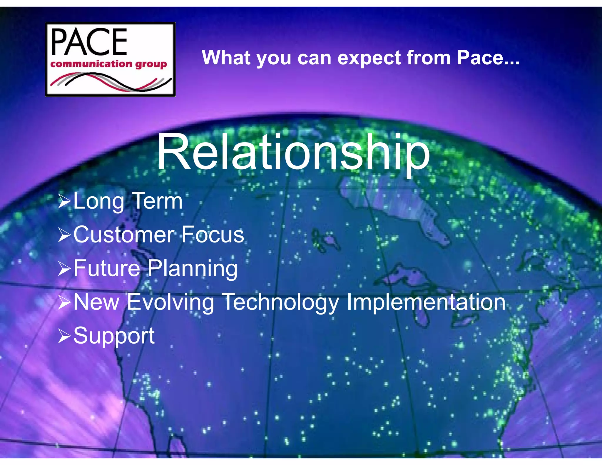 Pace Communication Group | PDF