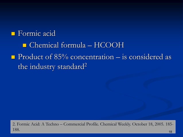 Formic Acid Poisoning - A Case Series Observational Study | PPT