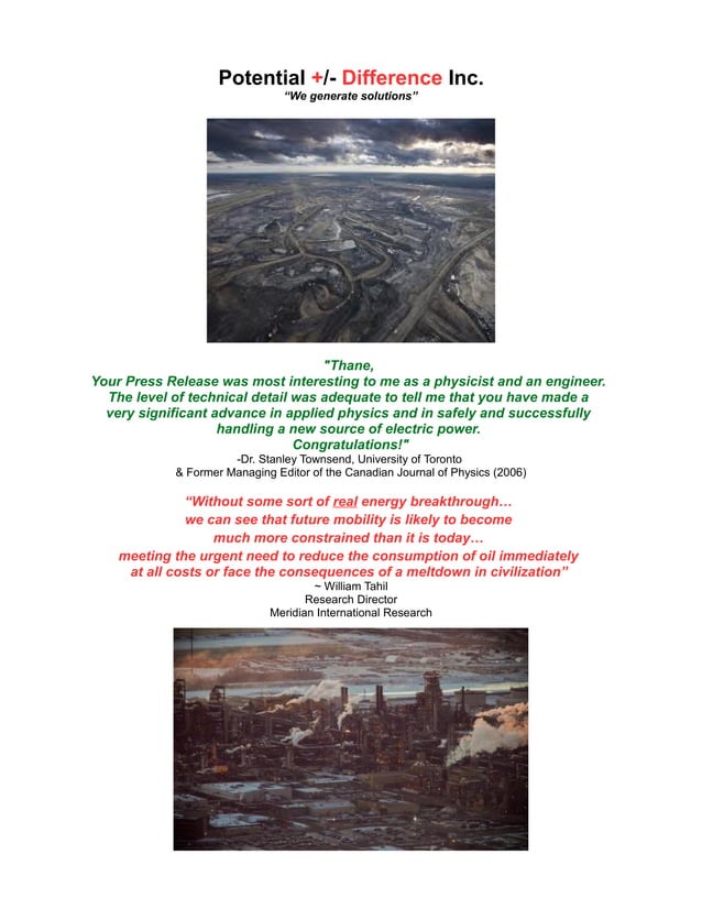 Planetary Association for Clean Energy Introduction & Invitation Letter ...