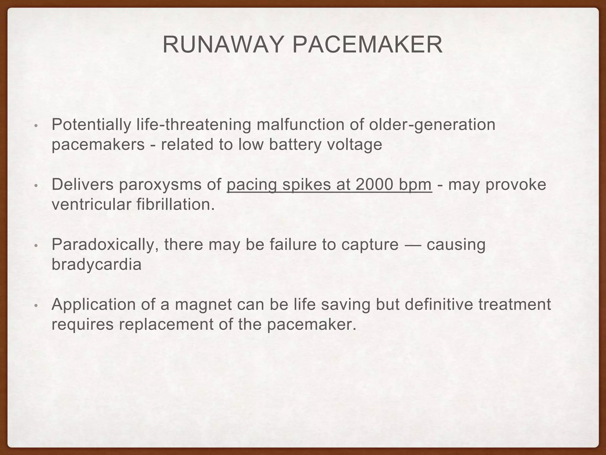 Cardiac Pacemakers - Basics | PPTX