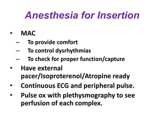 Pace maker anaesthesia | PPTX