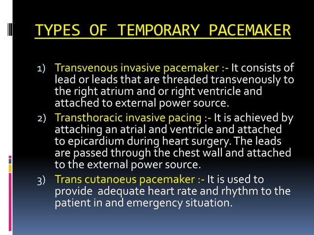 Pacemaker powerpoint presentation med surg | PPTX | Heart and ...