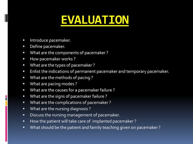 Pacemaker powerpoint presentation med surg | PPTX | Heart and ...