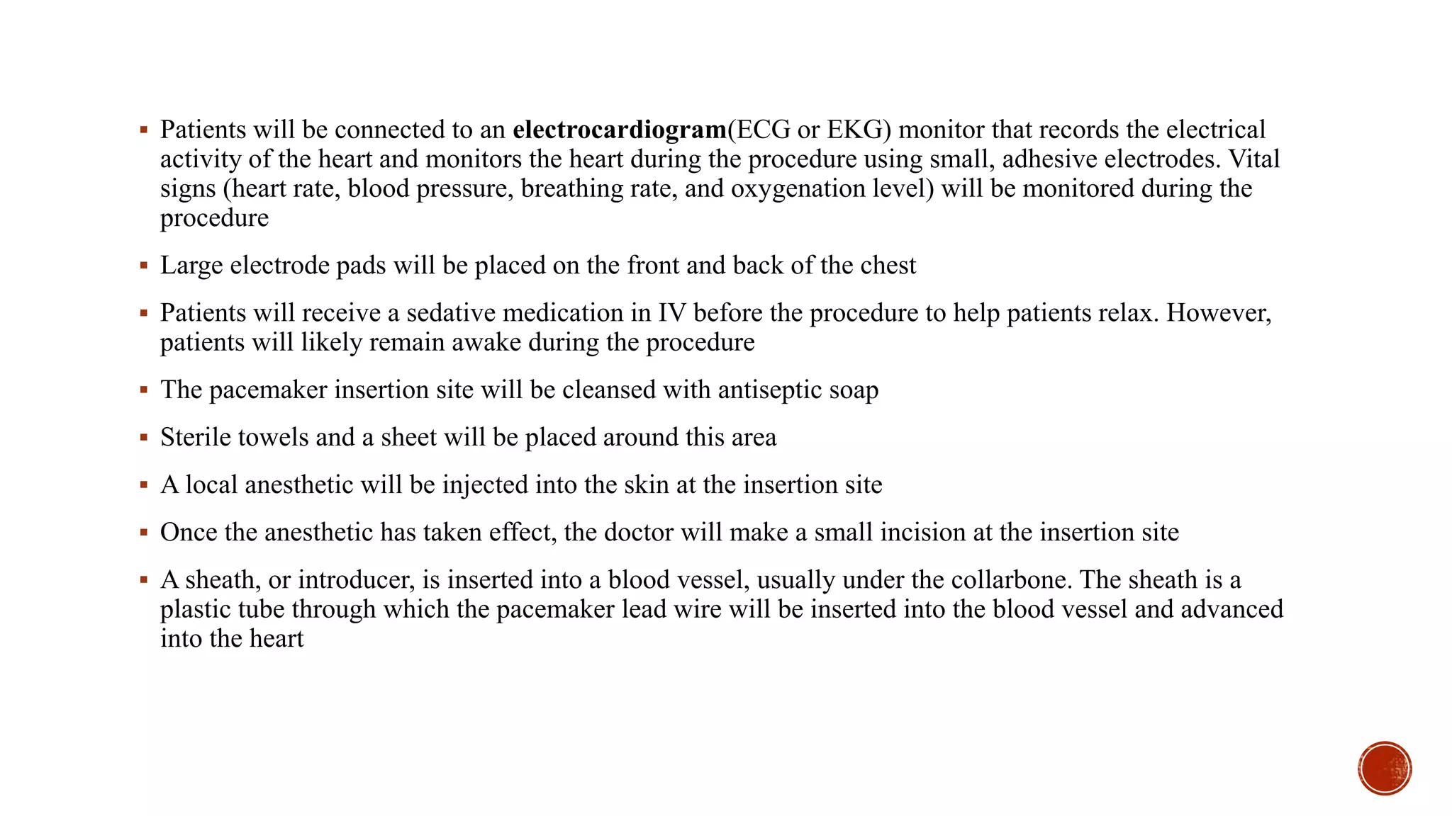 Pacemaker implantation. | PPTX