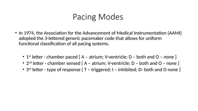 General Overview of Modern Cardiac Pacemakers | PPT