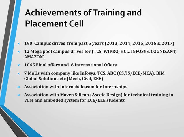 Placement Presentation | PPTX | Educational Assessment | Education