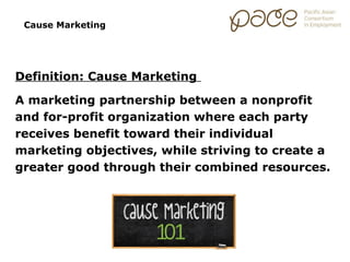 Marketing Essentials: Cause Marketing | PPT