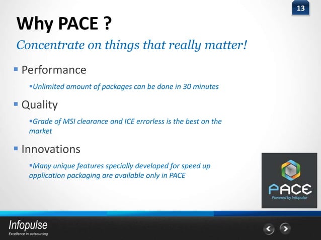 Pace – Next Generation Packaging Solution | PPTX