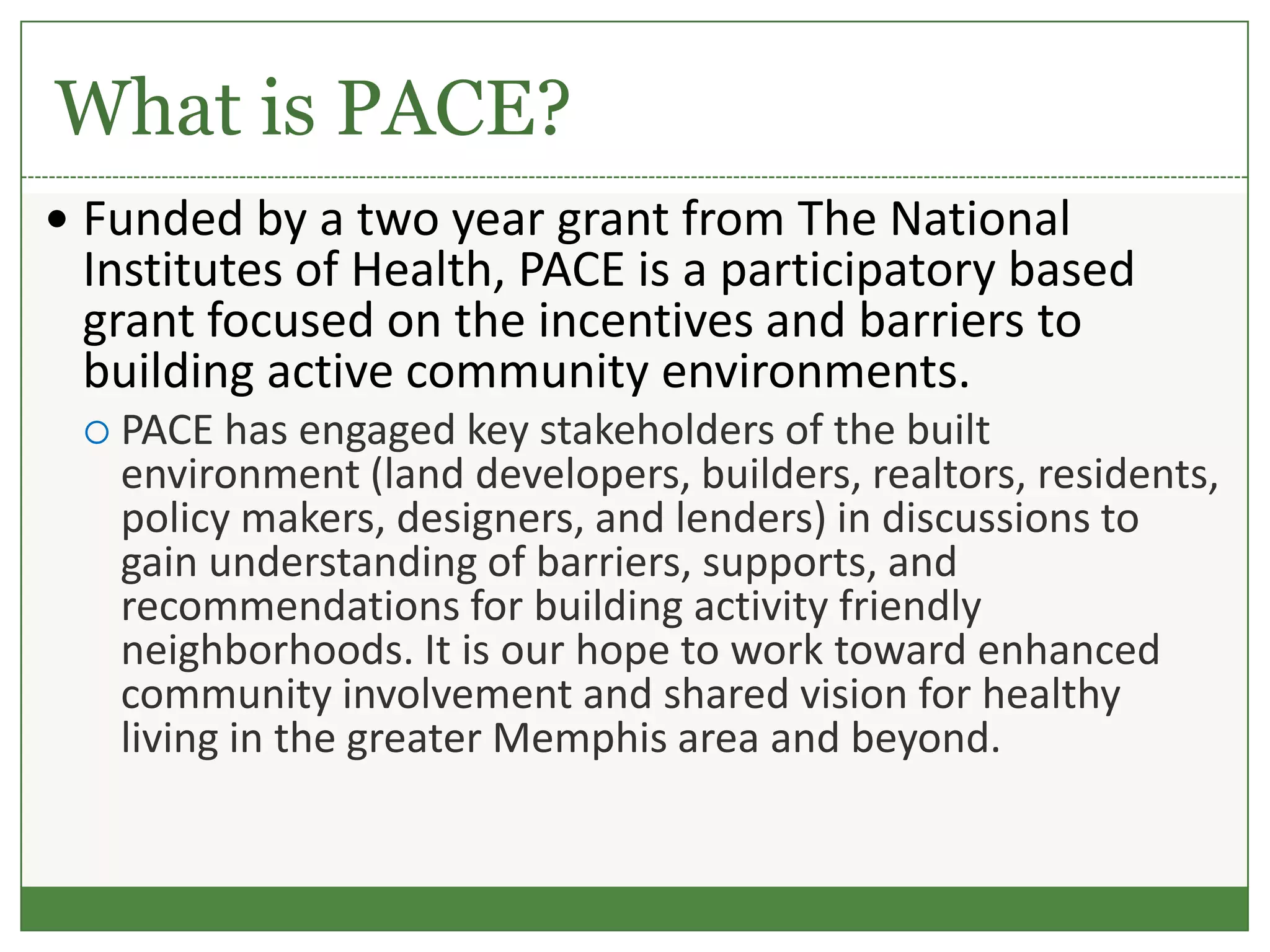 Pace participatory approach poster | PPTX