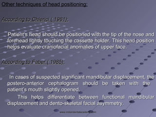 Postero - Anterior Chphalometry /cosmetic dentistry courses | PPT | Ear ...