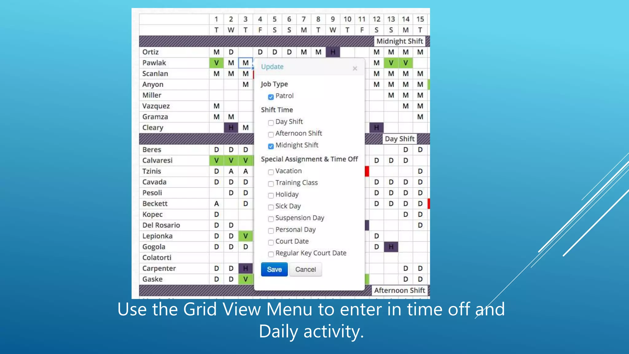PACE Scheduler presentation Police rev3 | PPTX