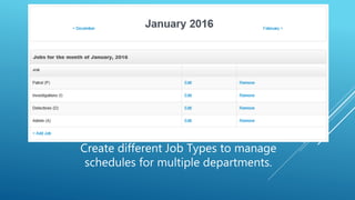 PACE Scheduler presentation Police rev3 | PPTX