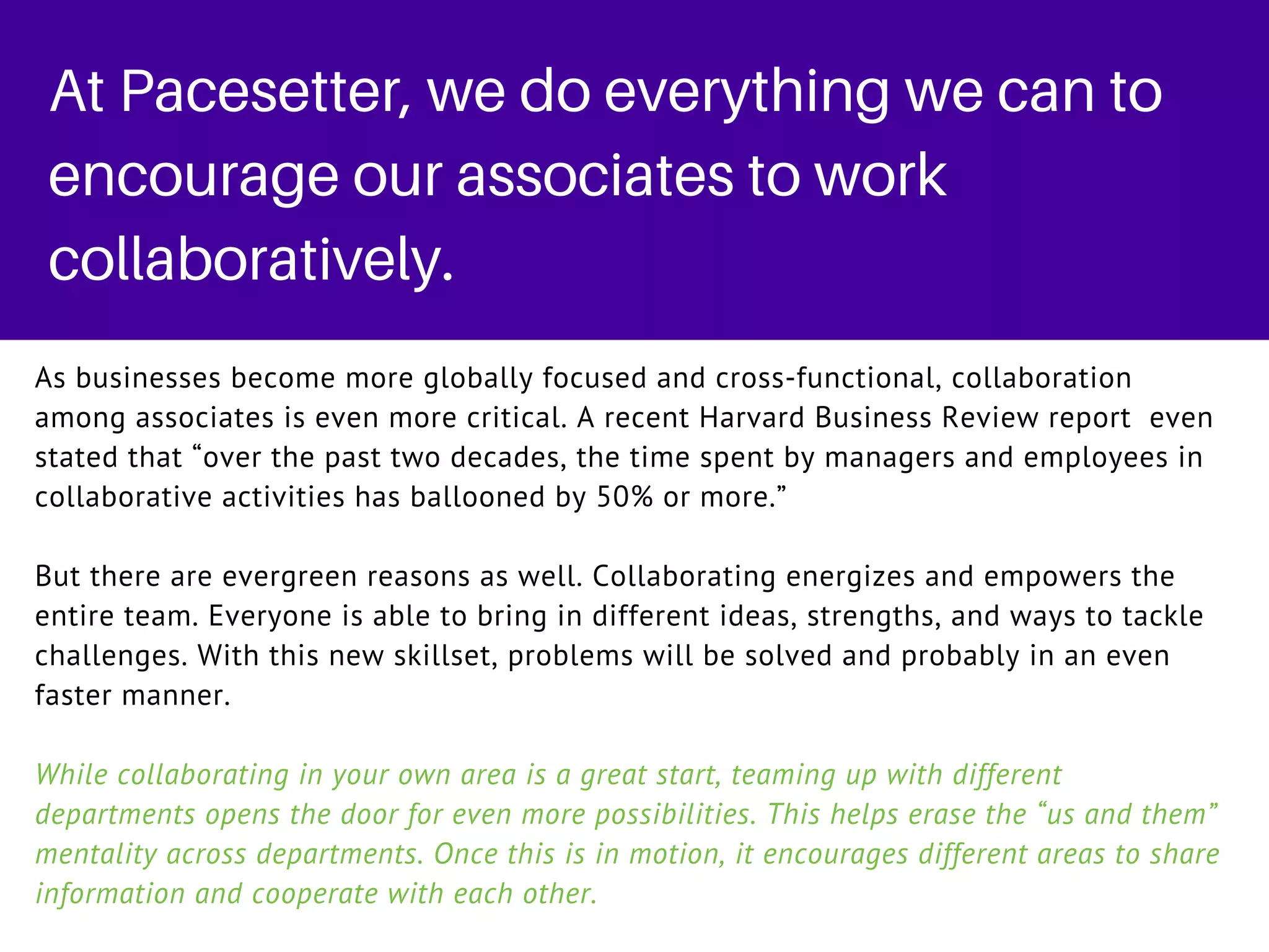 Encouraging Collaboration at Work | PDF