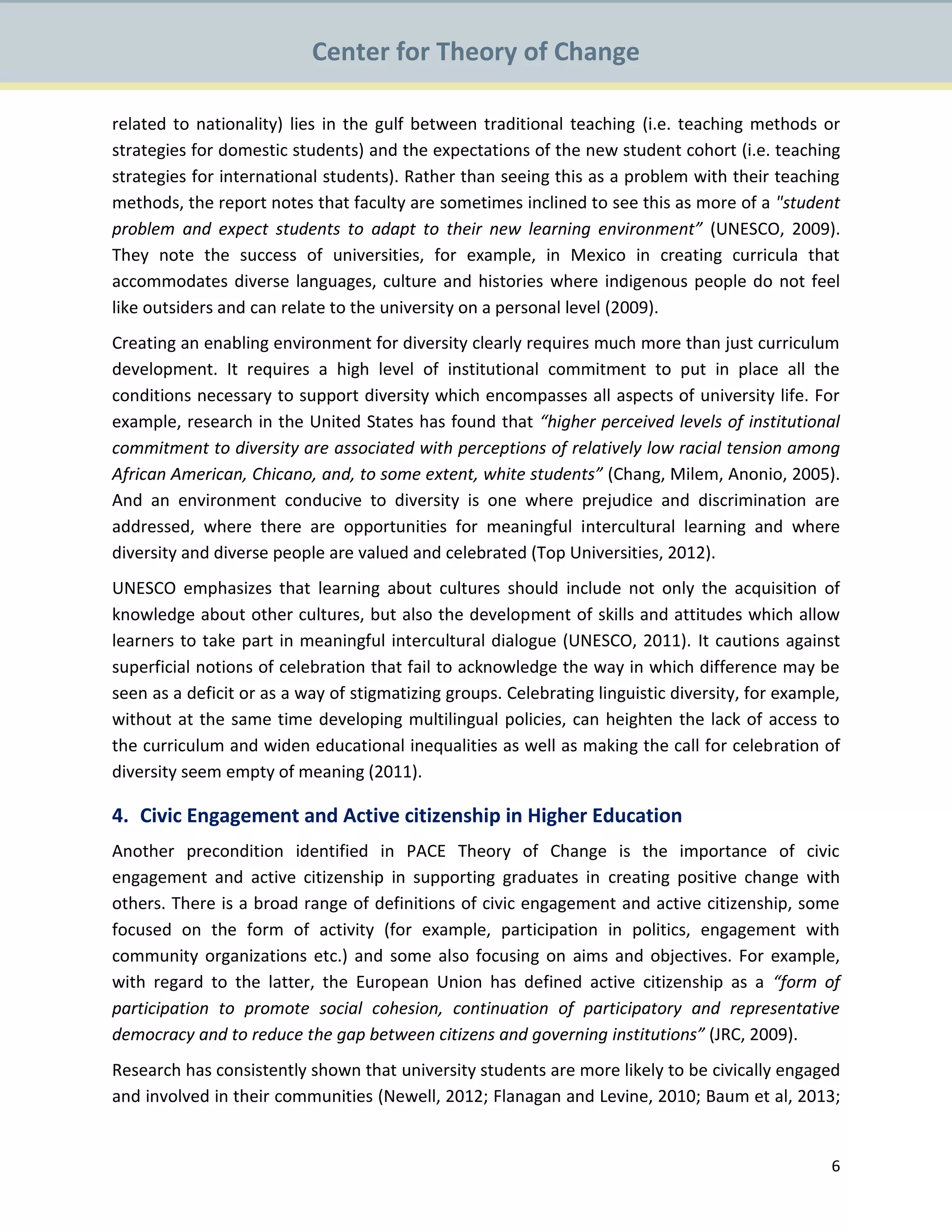 Pace theory of change discussion paper | PDF