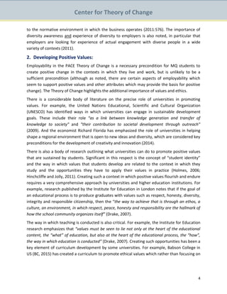 Pace theory of change discussion paper | PDF | Undergraduate Education | College Education