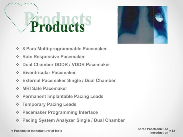 Pacemaker Manufacturer - Pacetronix Profile Presentation | PPTX | Heart ...