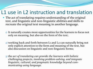A step forward to using translation to teach | PPTX