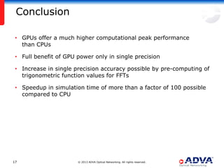 OFC/NFOEC: GPU-based Parallelization of System Modeling | PPTX