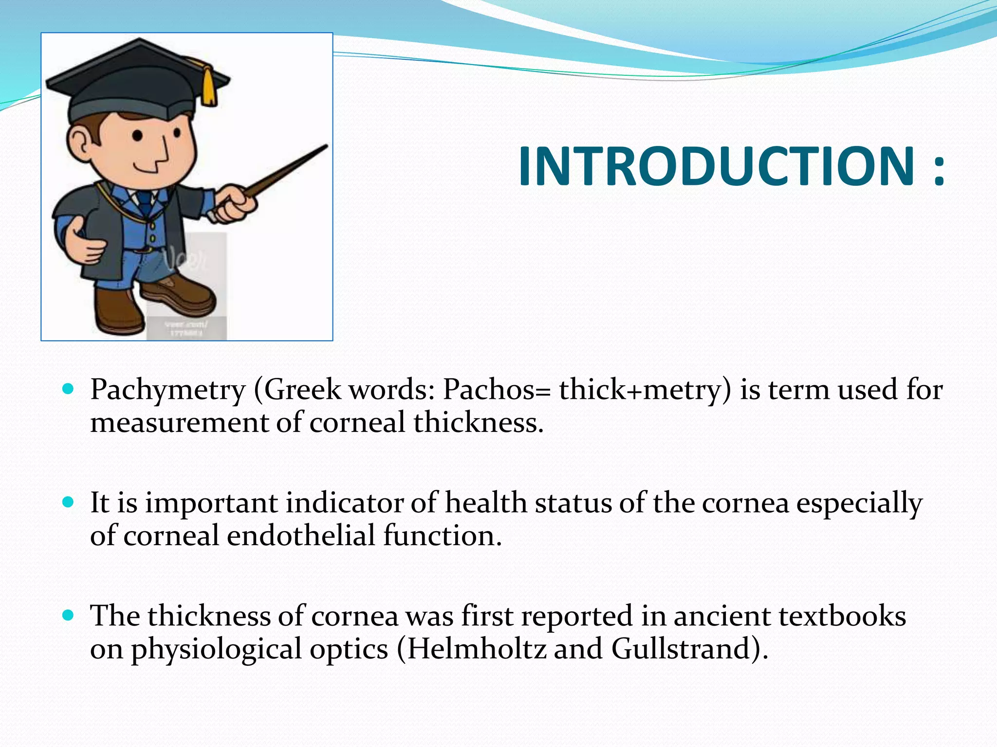 corneal Pachymetry | PPTX